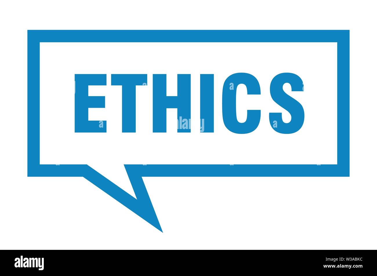 Ethics square isolated sign hi-res stock photography and images - Alamy