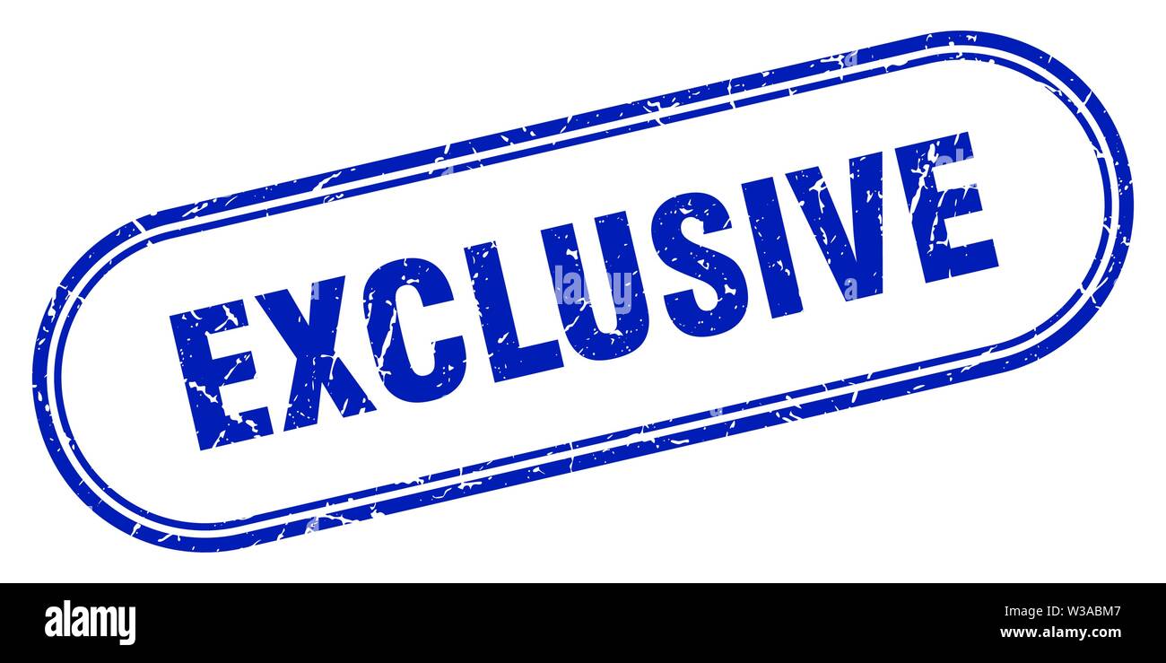 exclusive stamp. exclusive square grunge sign. exclusive Stock Vector ...