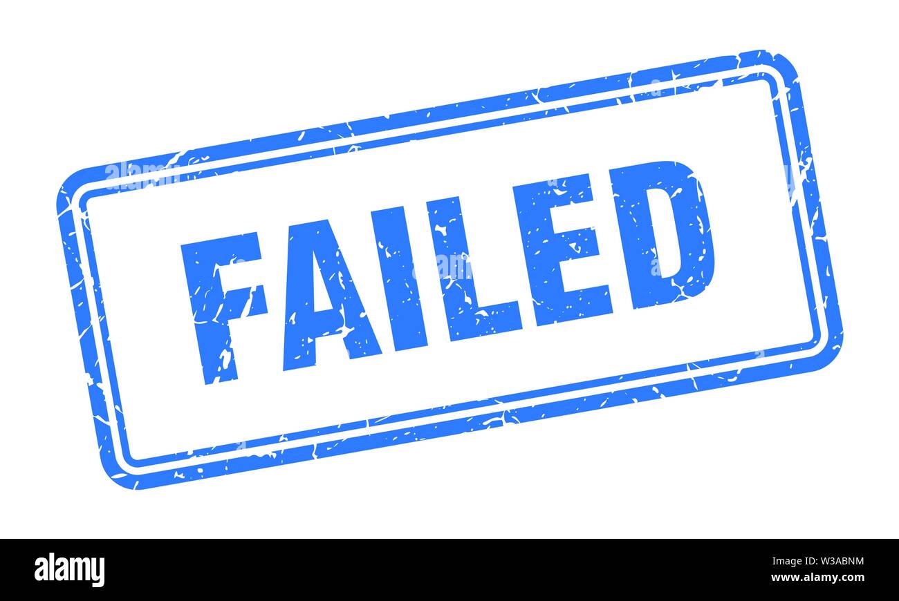 failed stamp. failed square grunge sign. failed Stock Vector Image ...