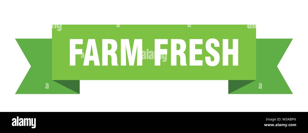 farm fresh ribbon. farm fresh isolated sign. farm fresh banner Stock ...