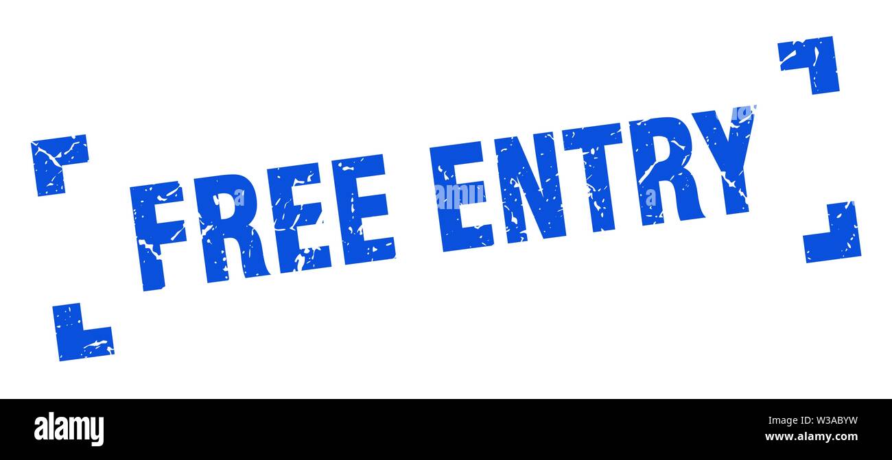 free entry stamp. free entry square grunge sign. free entry Stock Vector Image & Art - Alamy