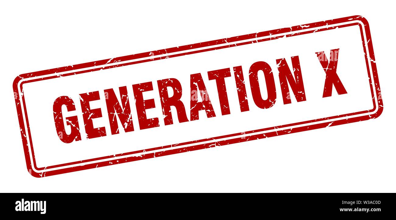Generation x vector vectors Stock Vector Images - Alamy