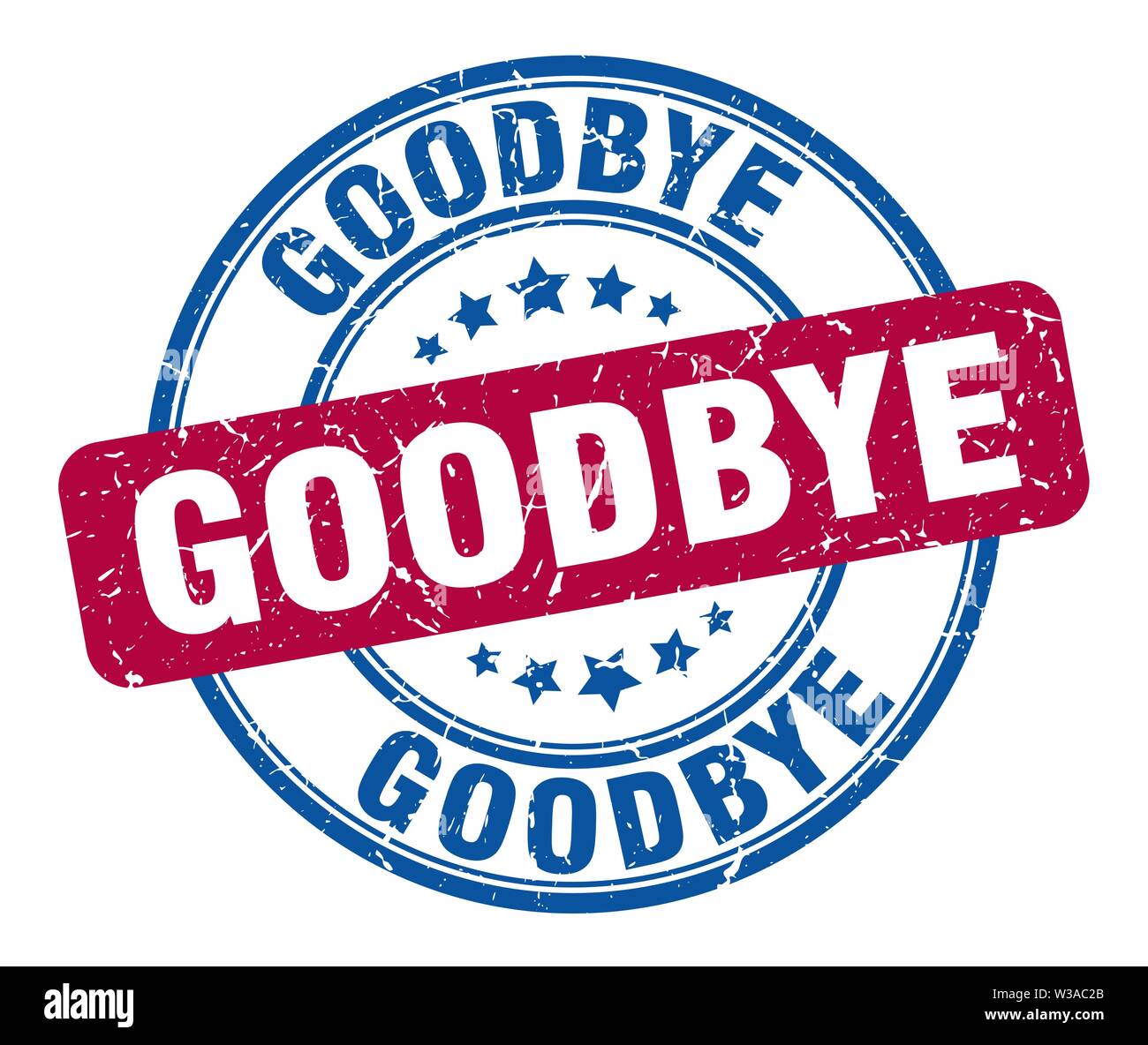 goodbye stamp. goodbye round grunge sign. goodbye Stock Vector Image ...