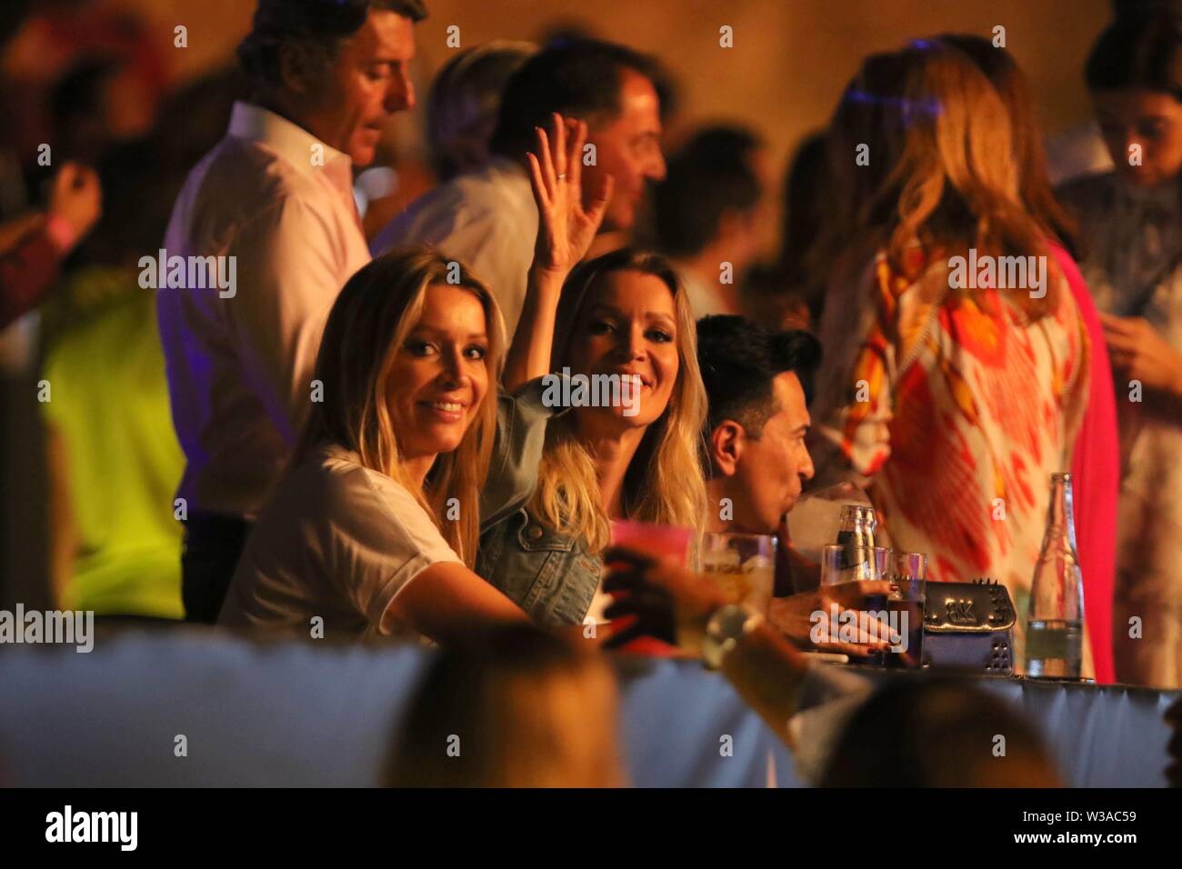 Malaga, Spain. 13th July, 2019. las hermanas Kimpel en el concierto de ...