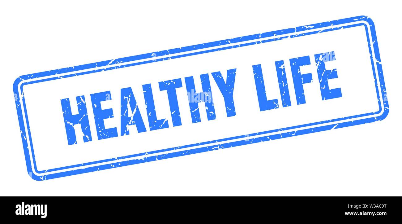 healthy life stamp. healthy life square grunge sign. healthy life Stock ...