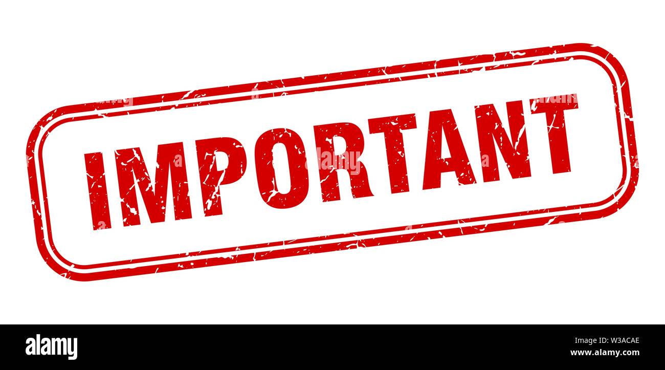 important stamp. important square grunge sign. important Stock Vector ...