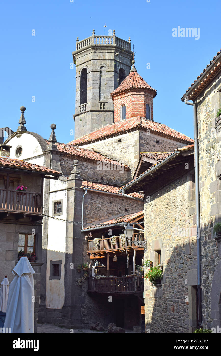 Streets in medieval village rupit hi-res stock photography and images ...