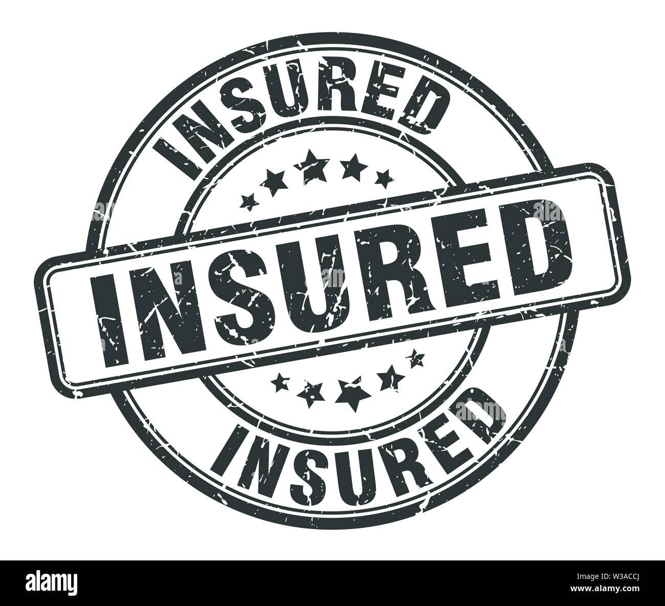 Insured sign round vintage hi-res stock photography and images - Alamy