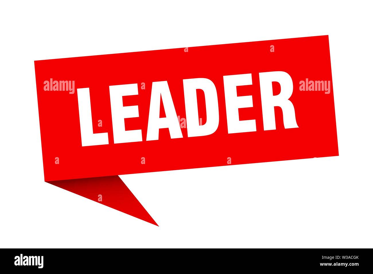 leader speech bubble. leader sign. leader banner Stock Vector Image ...