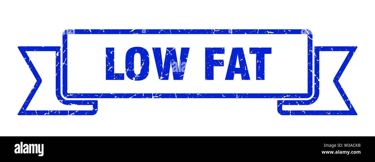 low fat grunge ribbon. low fat sign. low fat banner Stock Vector Image ...