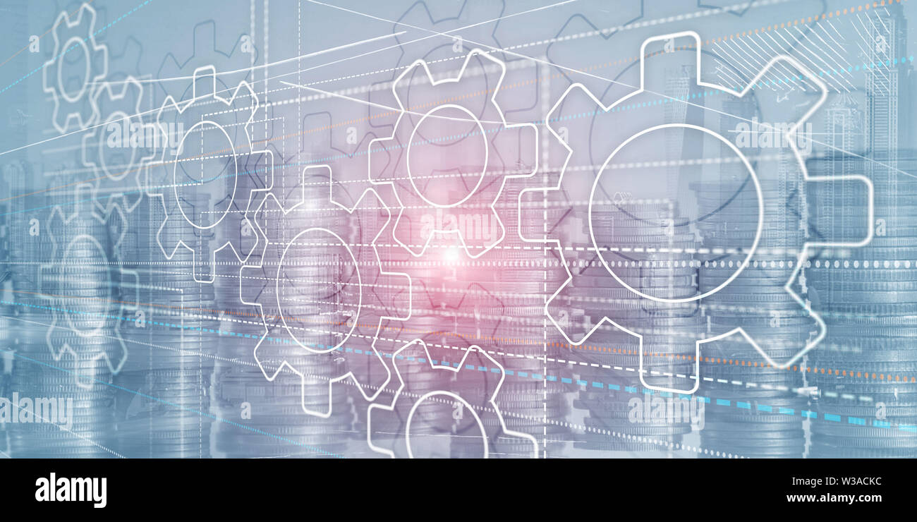 Teamwork futuristic concept abstract background hi-res stock ...