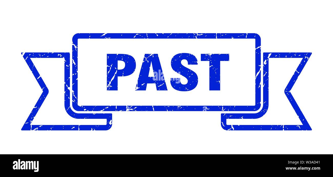 past grunge ribbon. past sign. past banner Stock Vector Image & Art - Alamy