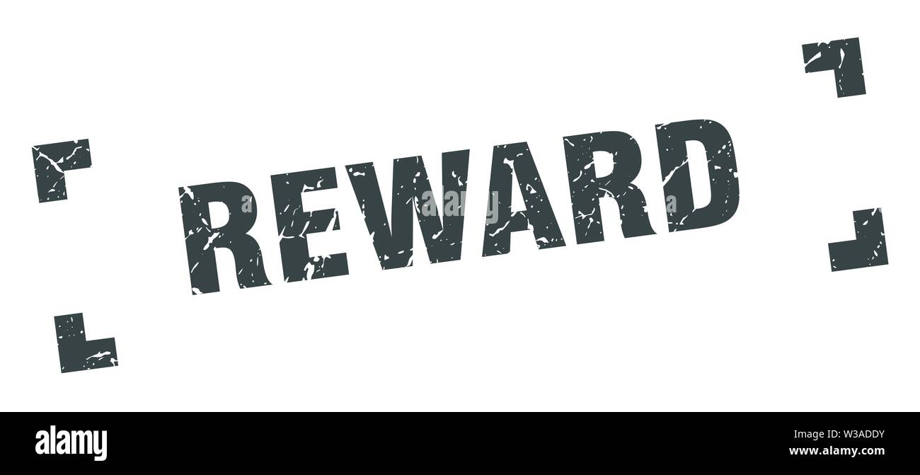 reward stamp. reward square grunge sign. reward Stock Vector Image ...