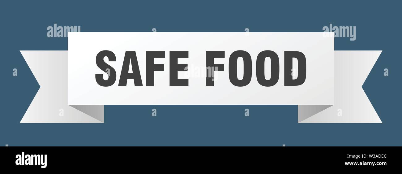 safe food ribbon. safe food isolated sign. safe food banner Stock ...
