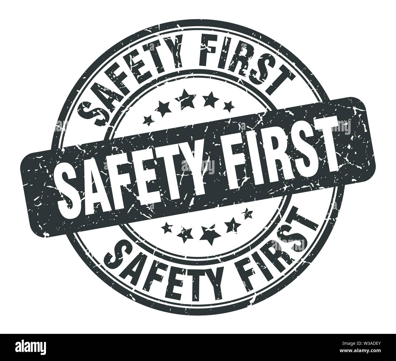 safety first stamp. safety first round grunge sign. safety first Stock ...