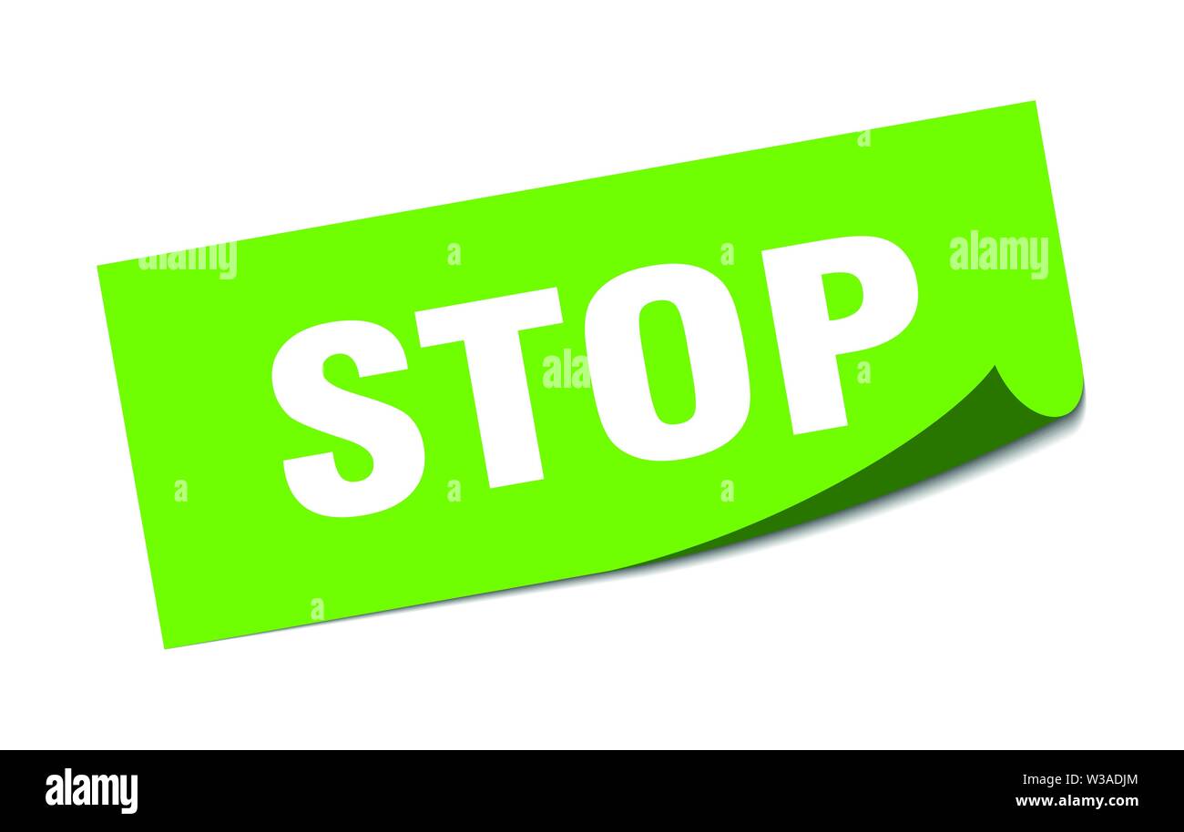 stop sticker. stop square isolated sign. stop Stock Vector Image & Art ...