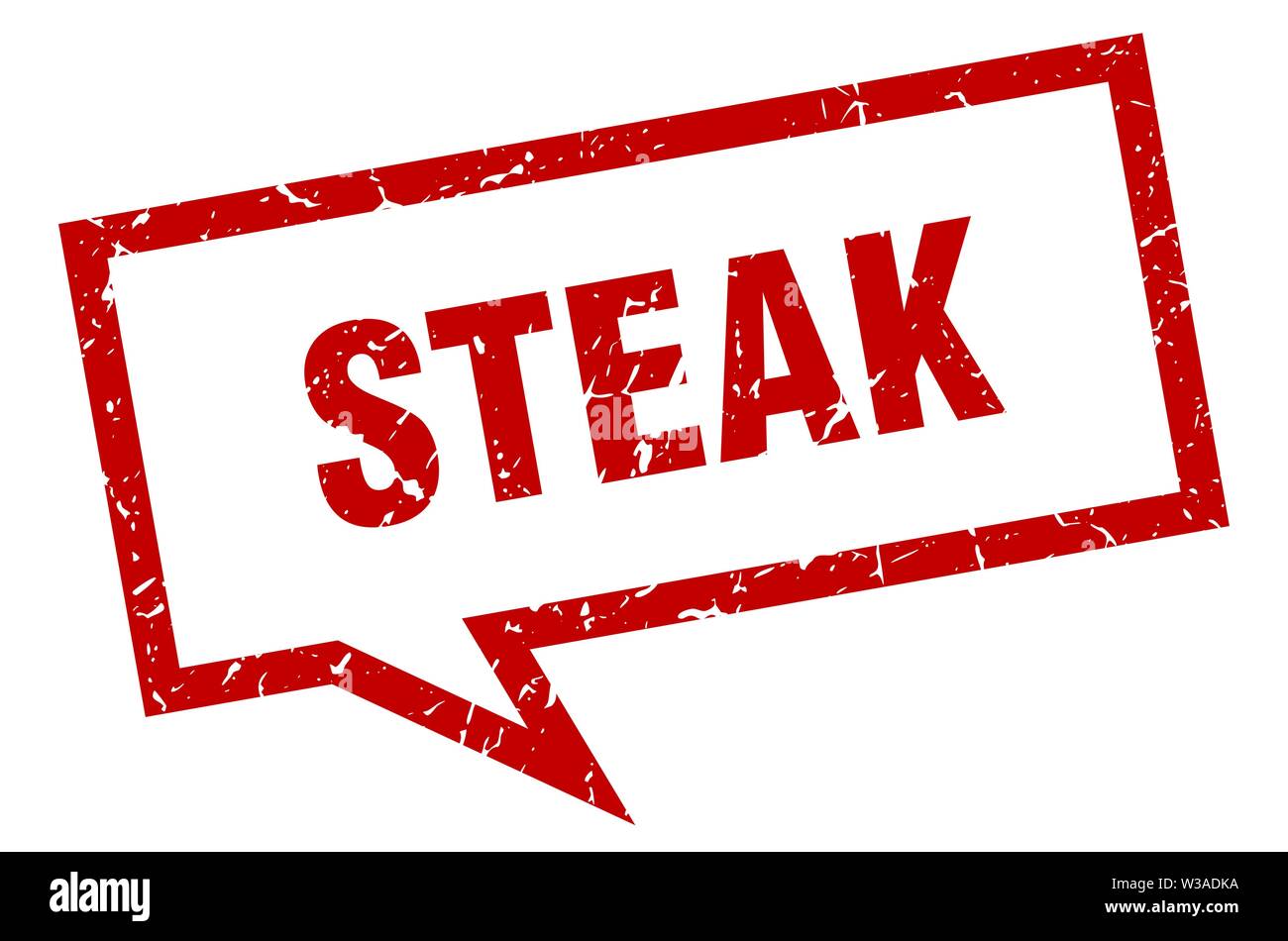 steak sign. steak square speech bubble. steak Stock Vector Image & Art ...