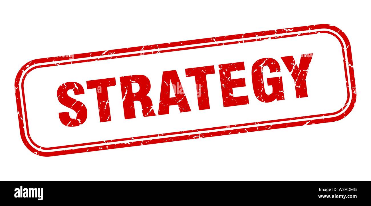 strategy stamp. strategy square grunge sign. strategy Stock Vector ...