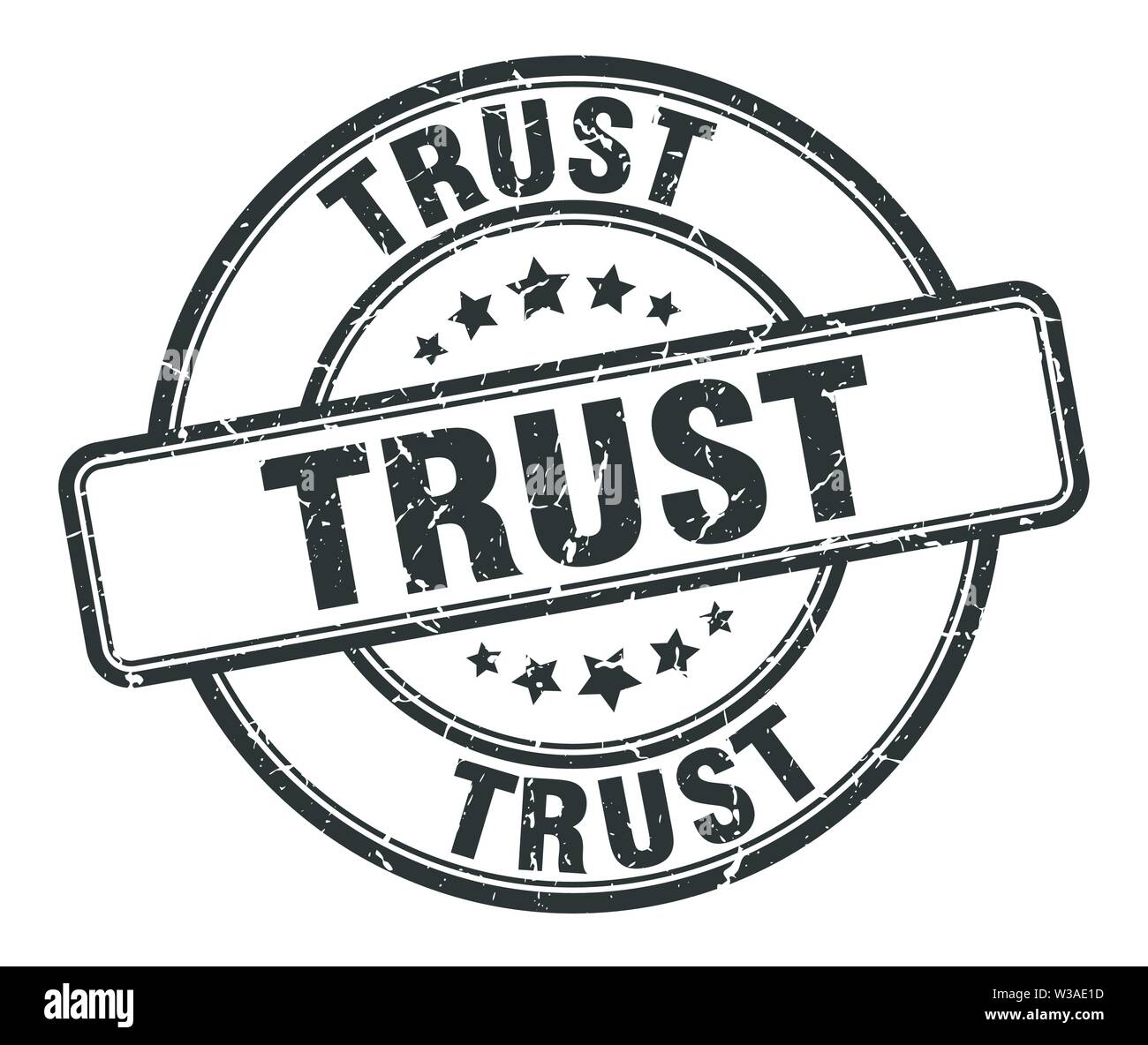 trust stamp. trust round grunge sign. trust Stock Vector Image & Art ...