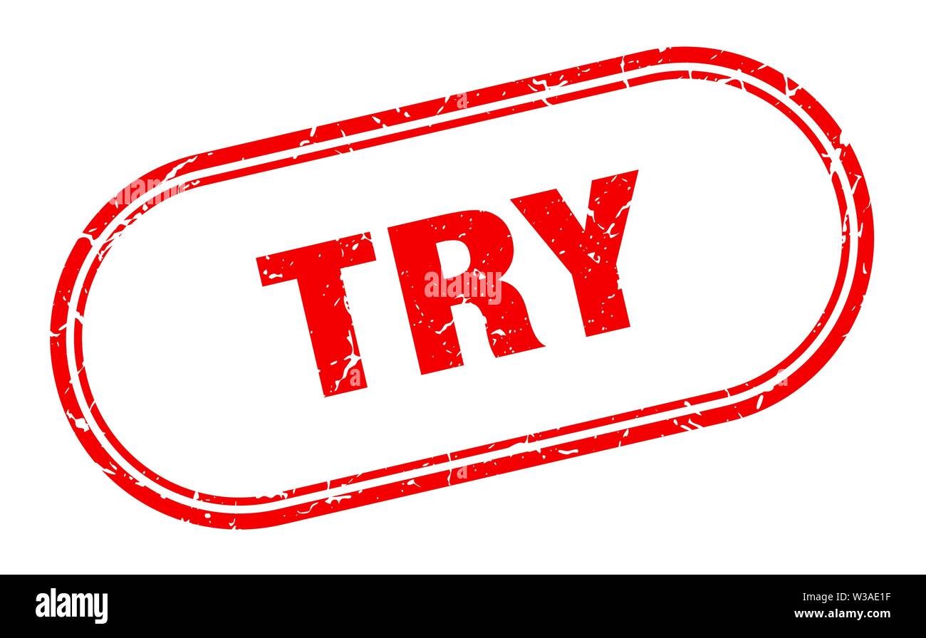 try stamp. try square grunge sign. try Stock Vector Image & Art - Alamy