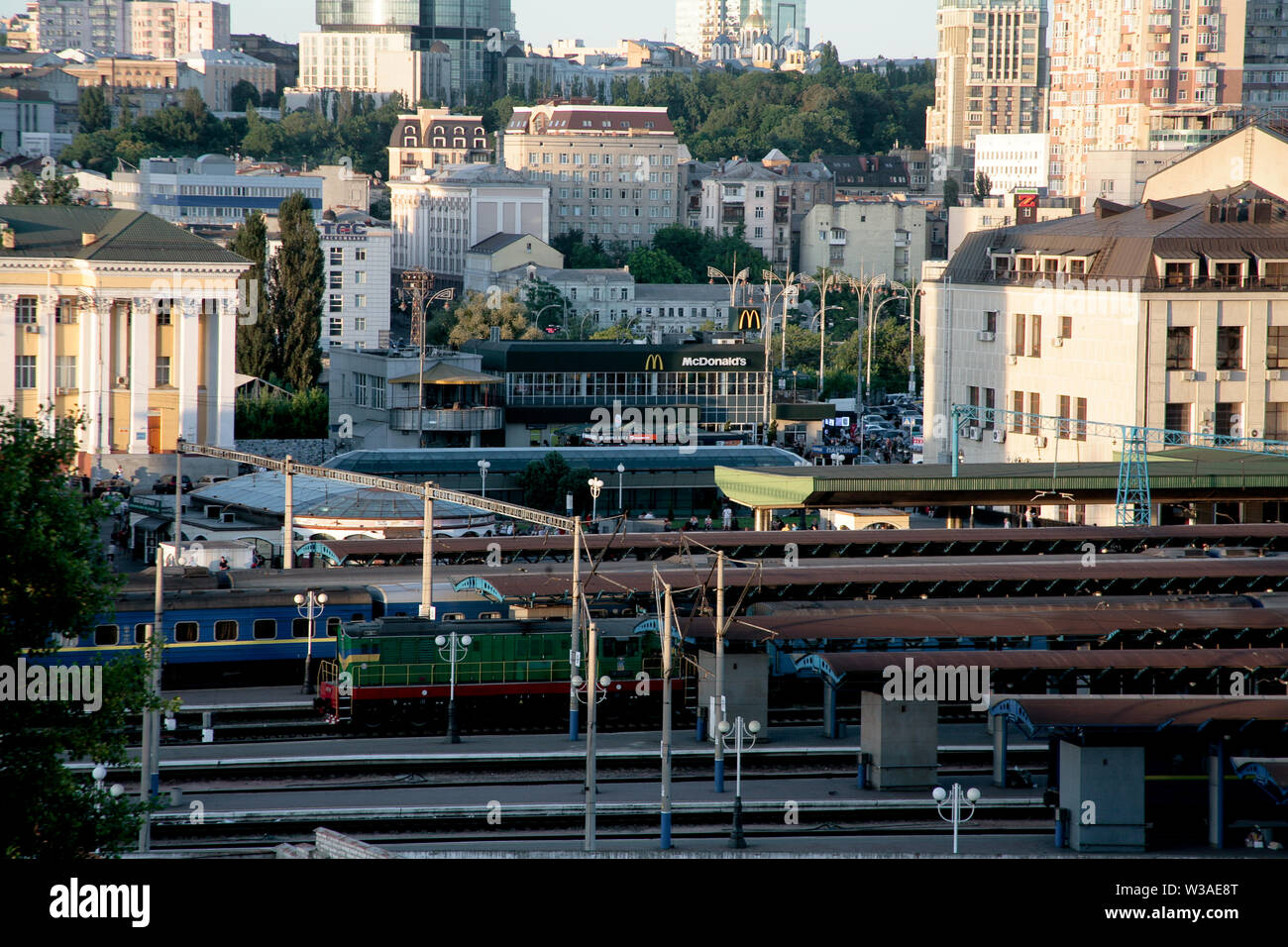 Kiev railway station from above Stock Photo - Alamy