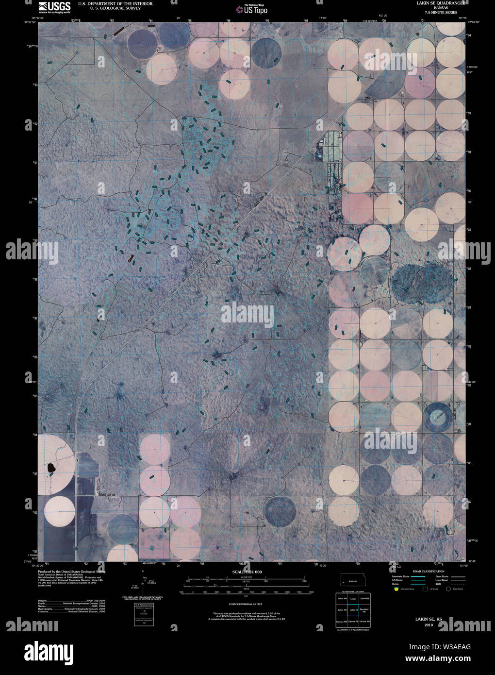 Map of lakin hi-res stock photography and images - Alamy