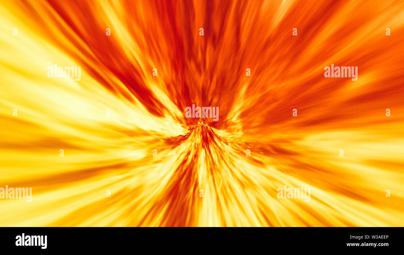 Abstract Blazing Lava Tunnel Or Vortex Stock Photo - Alamy