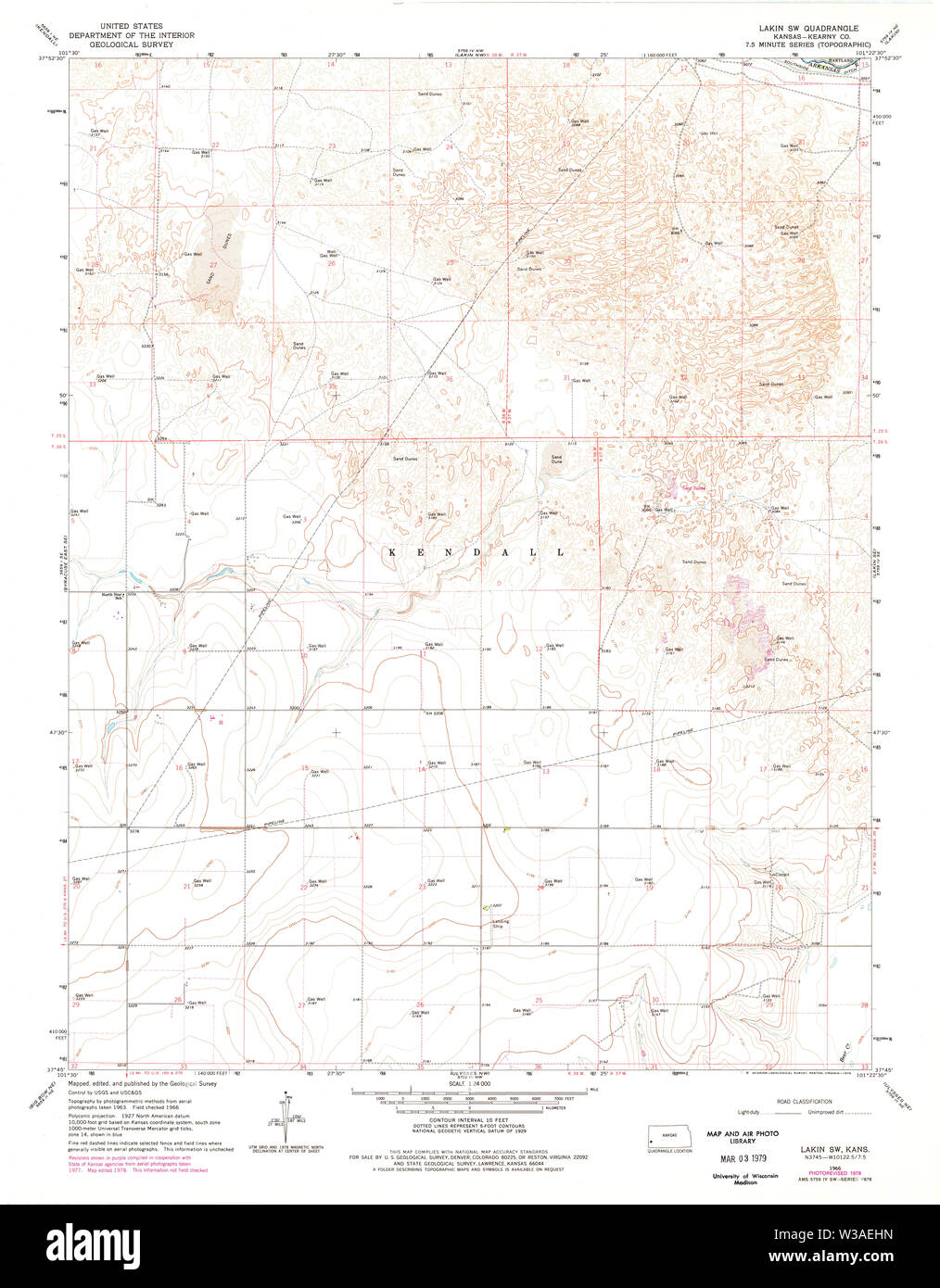 Map of lakin hi-res stock photography and images - Alamy
