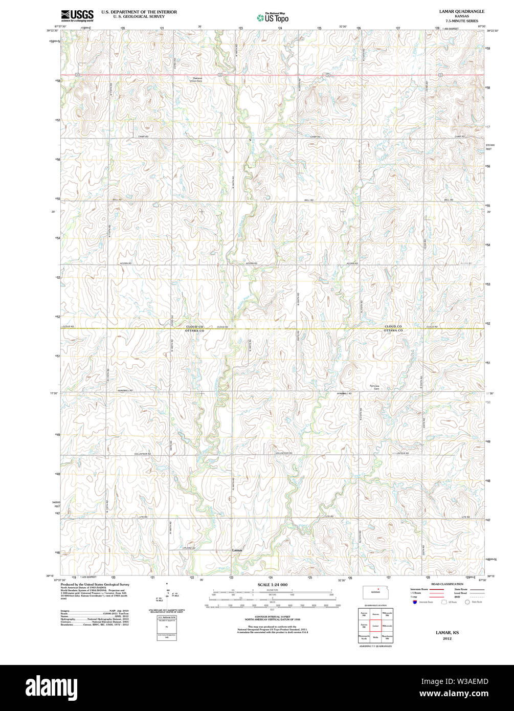 Map of lamar hi-res stock photography and images - Alamy