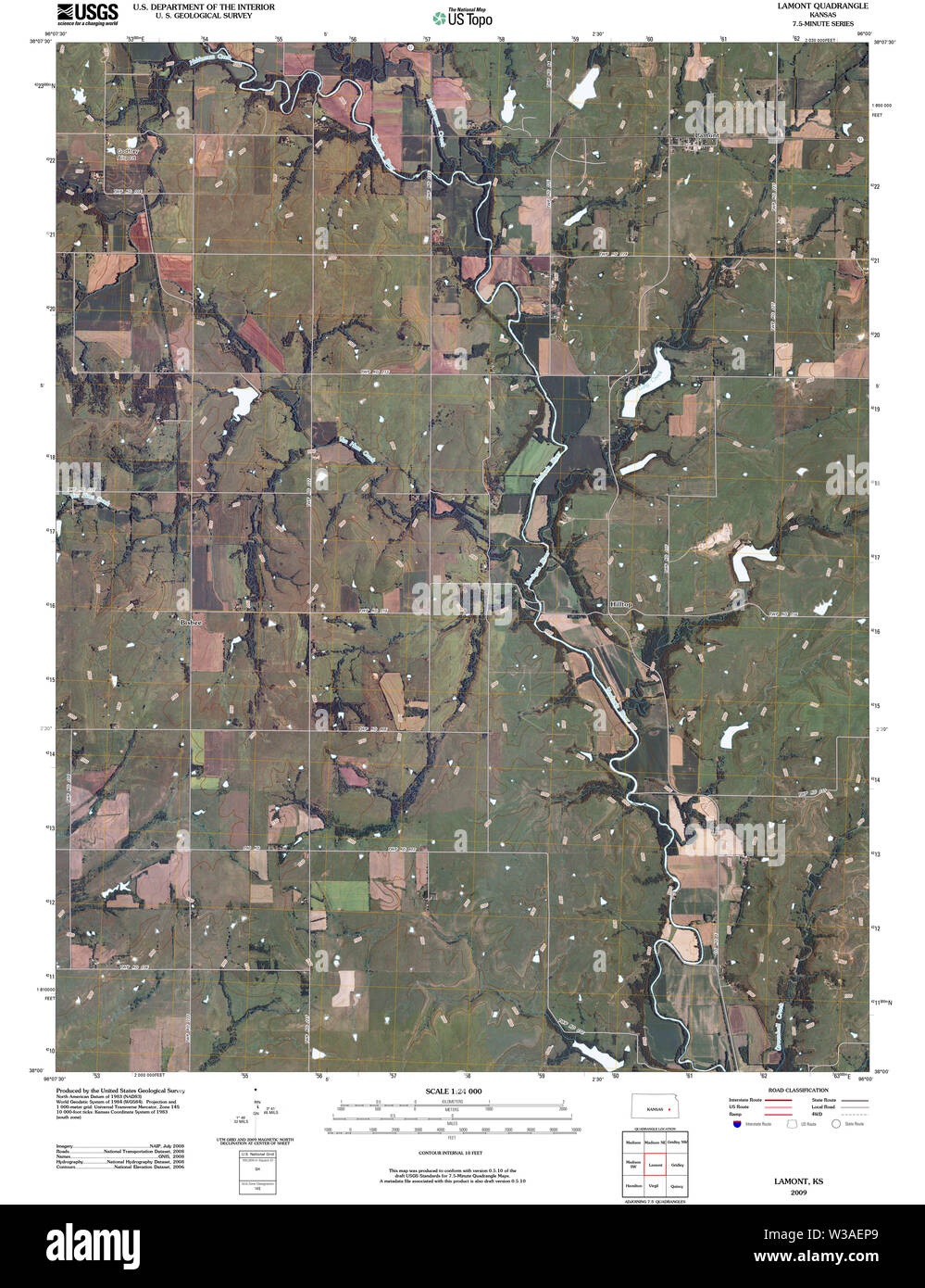 Map of lamont Cut Out Stock Images & Pictures - Alamy