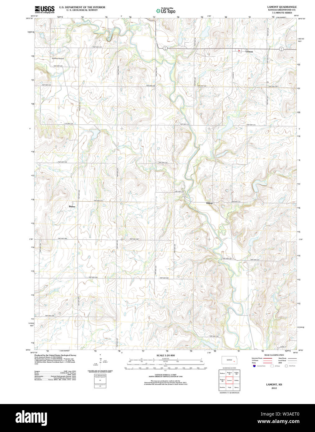 Map of lamont Cut Out Stock Images & Pictures - Alamy