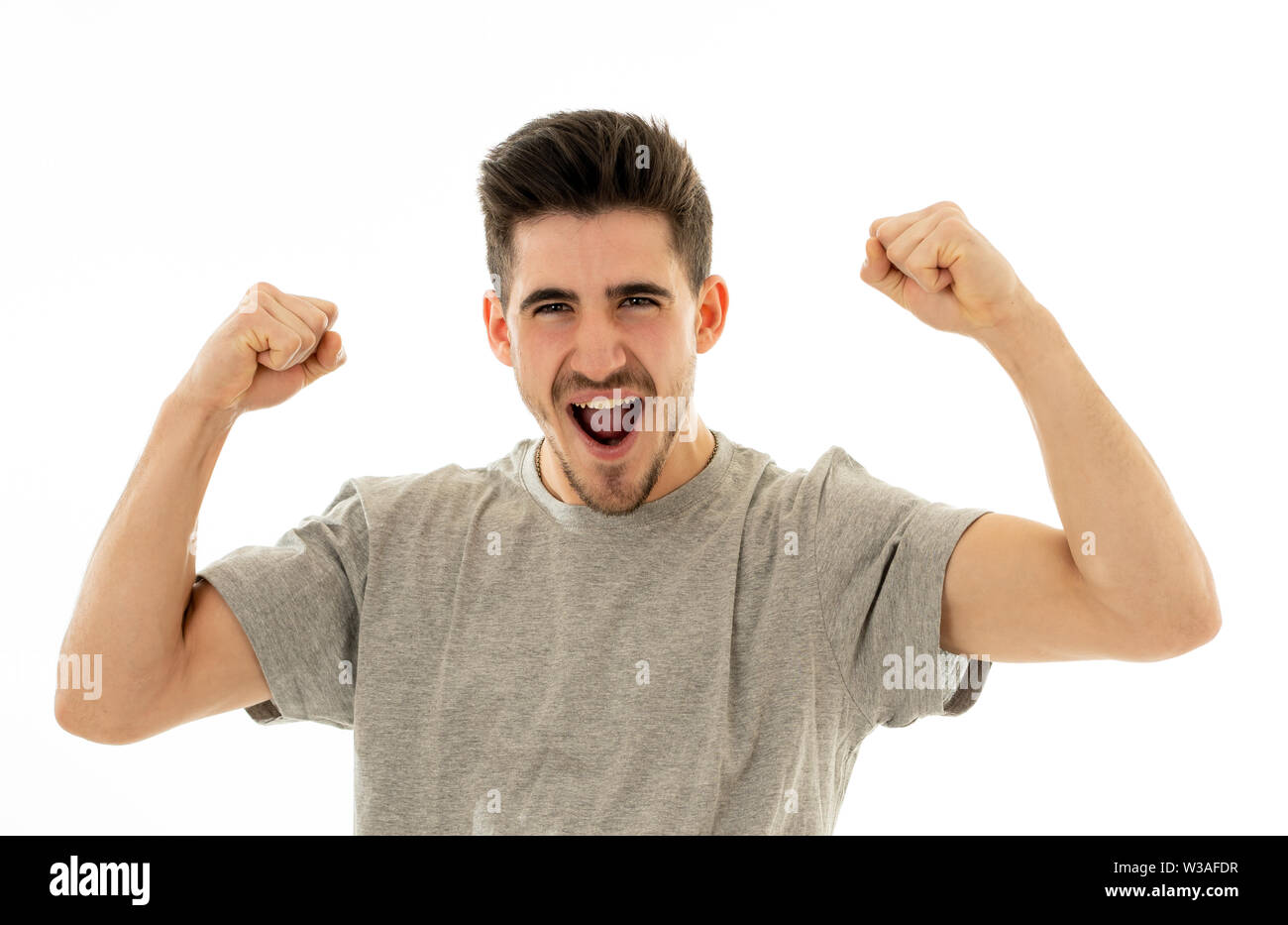 Happy attractive young men having hi-res stock photography and images ...