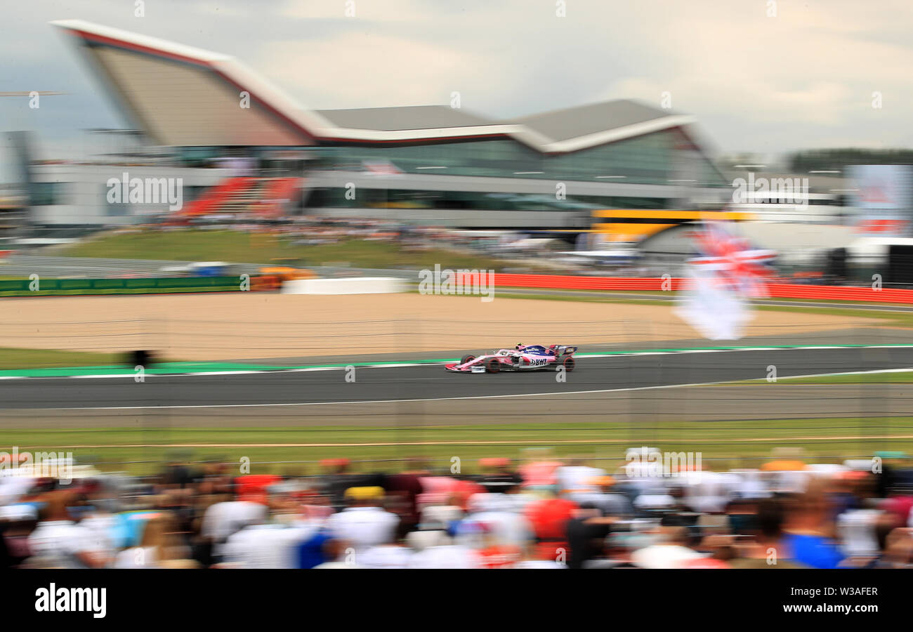 Racing Point driver Lance Stroll during qualifying for the British ...