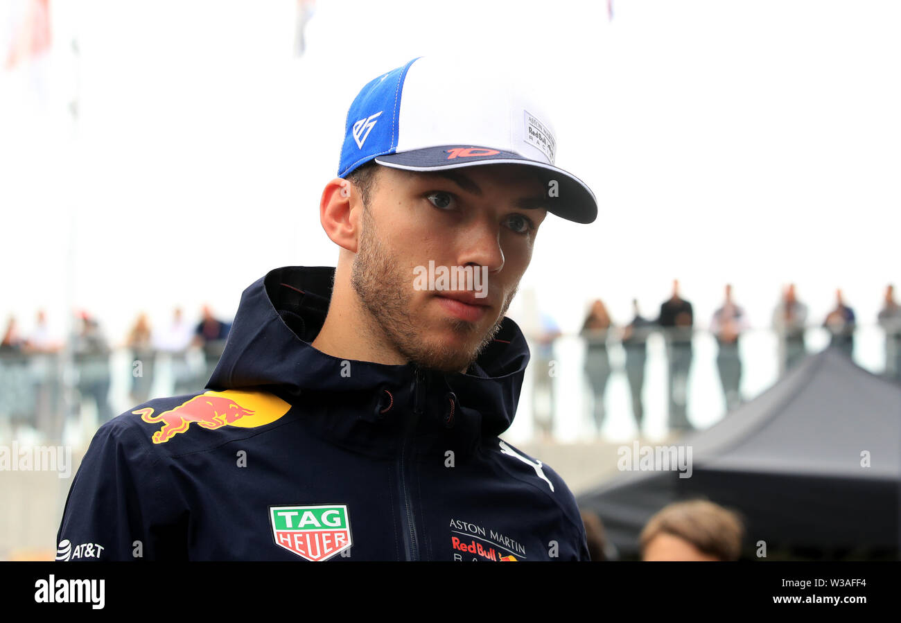 Red Bull driver Pierre Gasly after qualifying for the British Grand ...