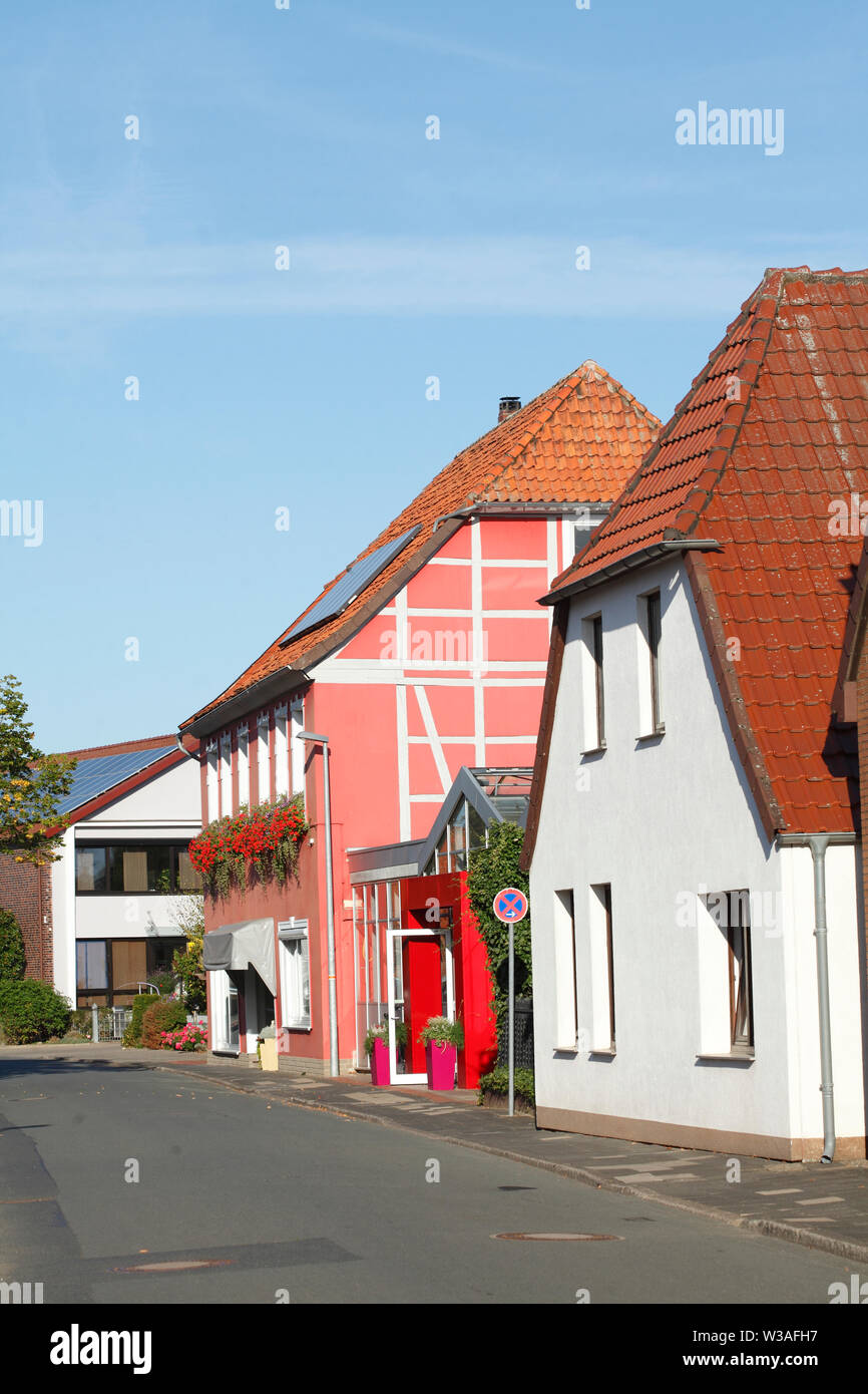Residential building, Hoya, Lower Saxony, Germany, Europe Stock Photo ...