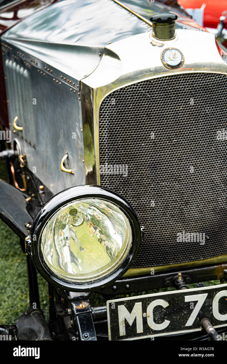 1919 Vauxhall 30/98 E-Type 4500cc classic car at the Oakamoor Hill ...