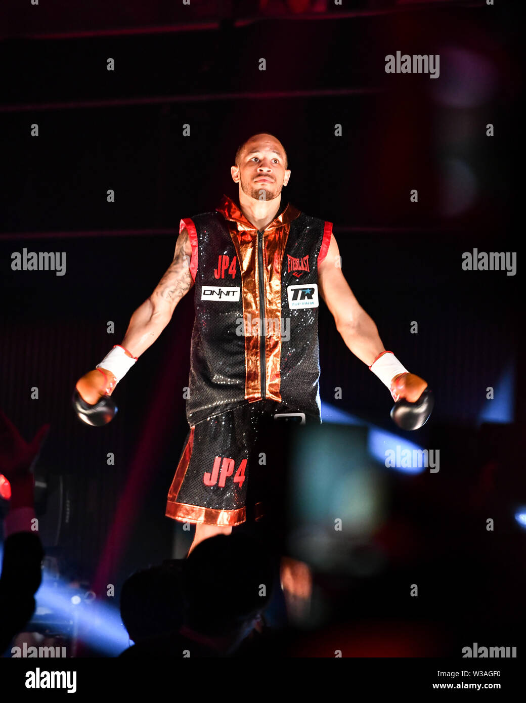Rob Brant of United States enters the ring before the WBA middleweight ...