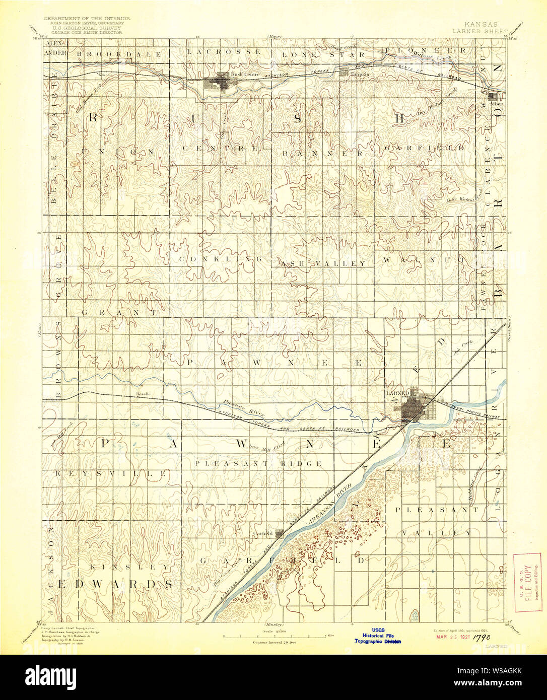 Map of larned hi-res stock photography and images - Alamy