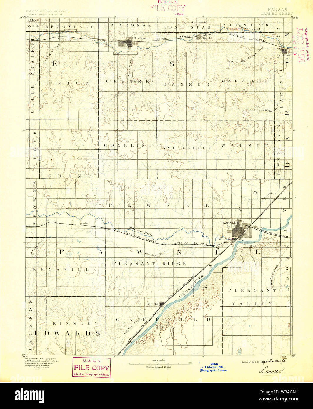 Map of larned hi-res stock photography and images - Alamy