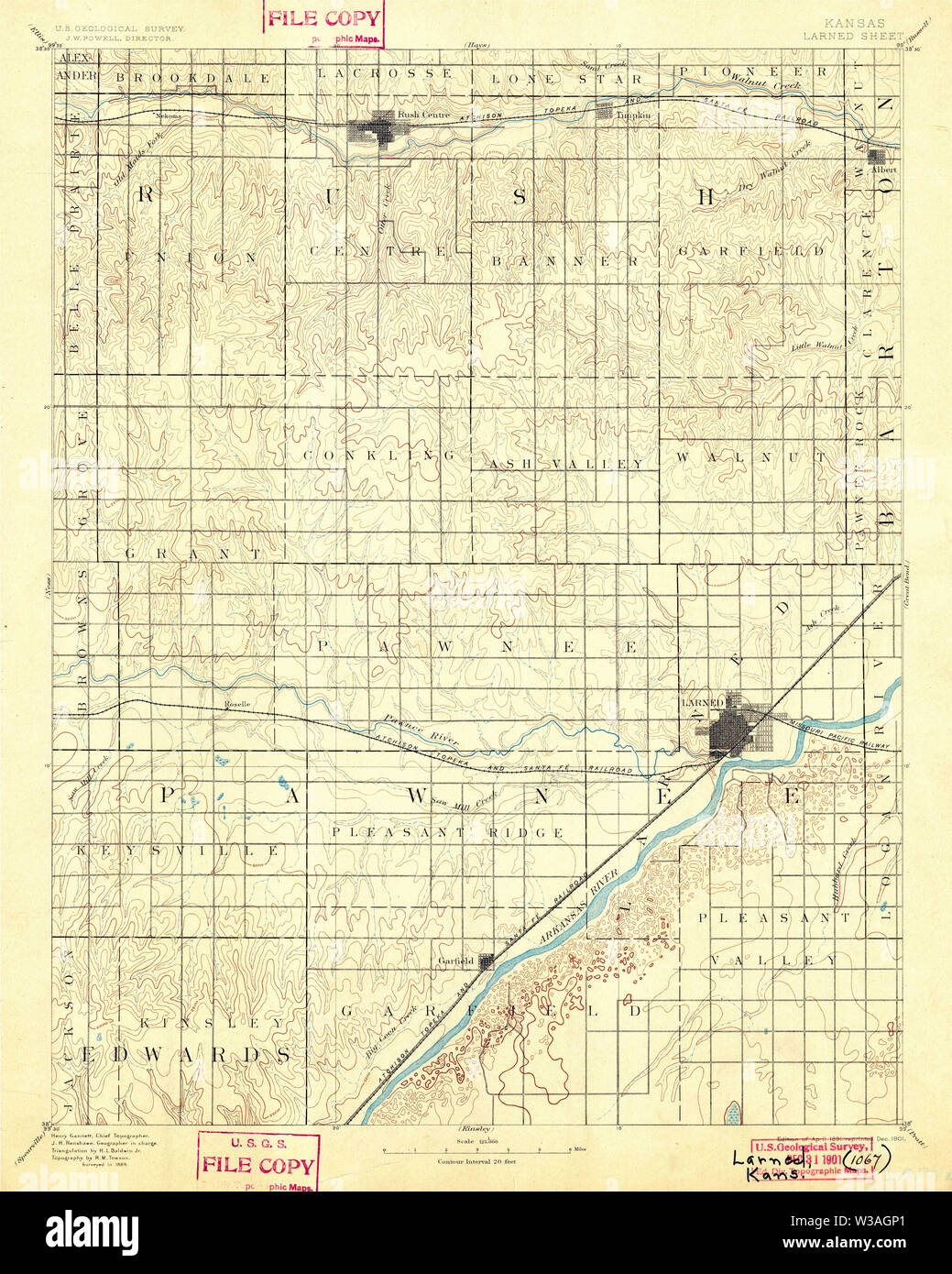 Map of larned hi-res stock photography and images - Alamy