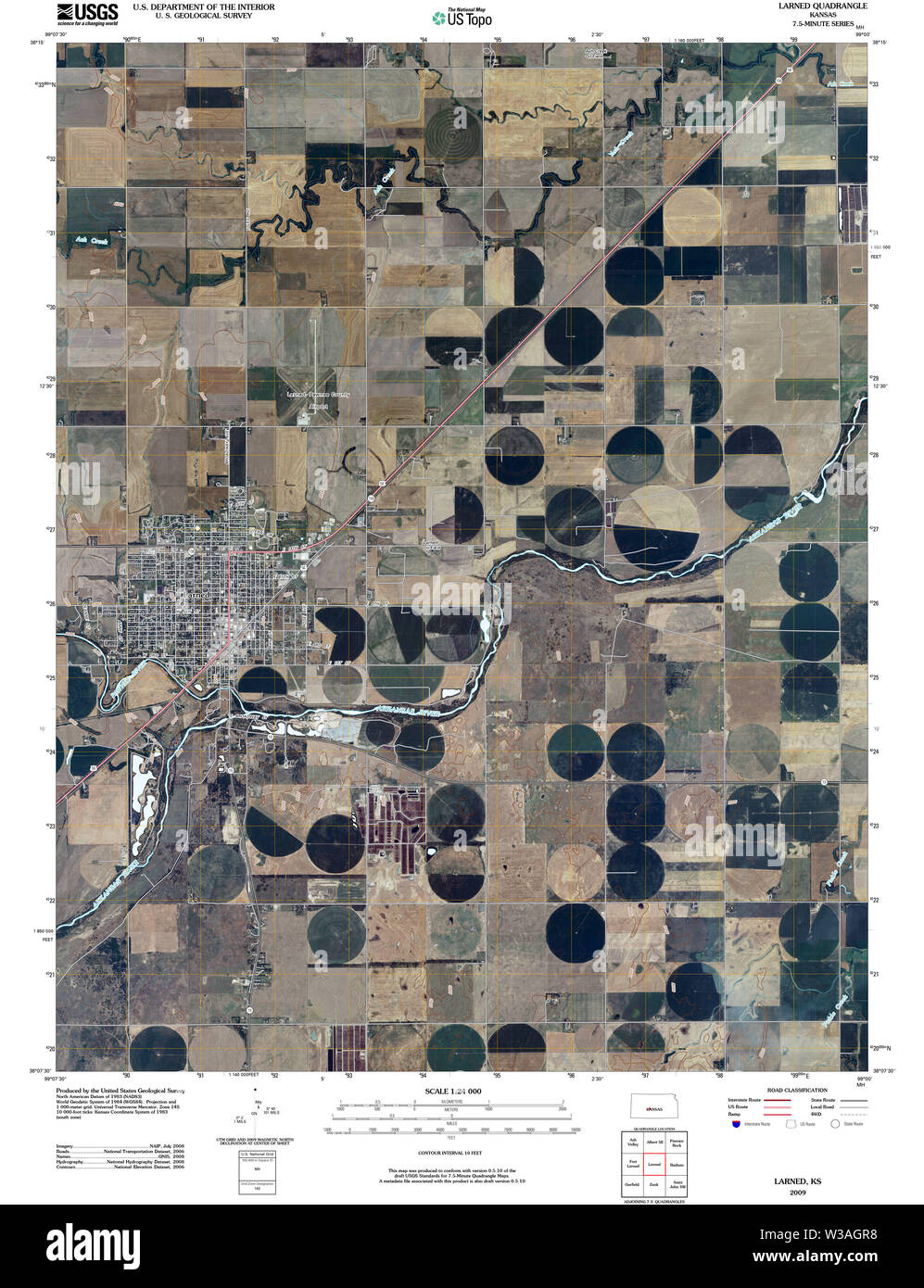 Larned map hi-res stock photography and images - Alamy