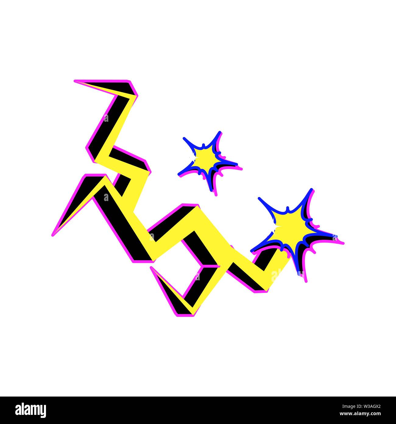 energy power rays isolated icons vector illustration design Stock ...