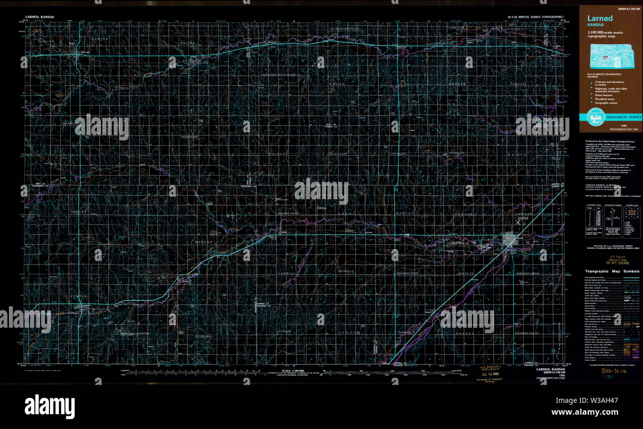 Map of larned hi-res stock photography and images - Alamy