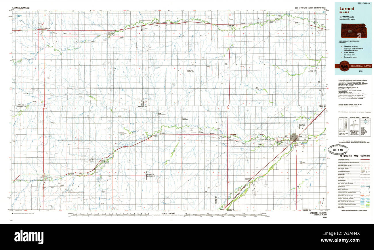 Map of larned hi-res stock photography and images - Alamy