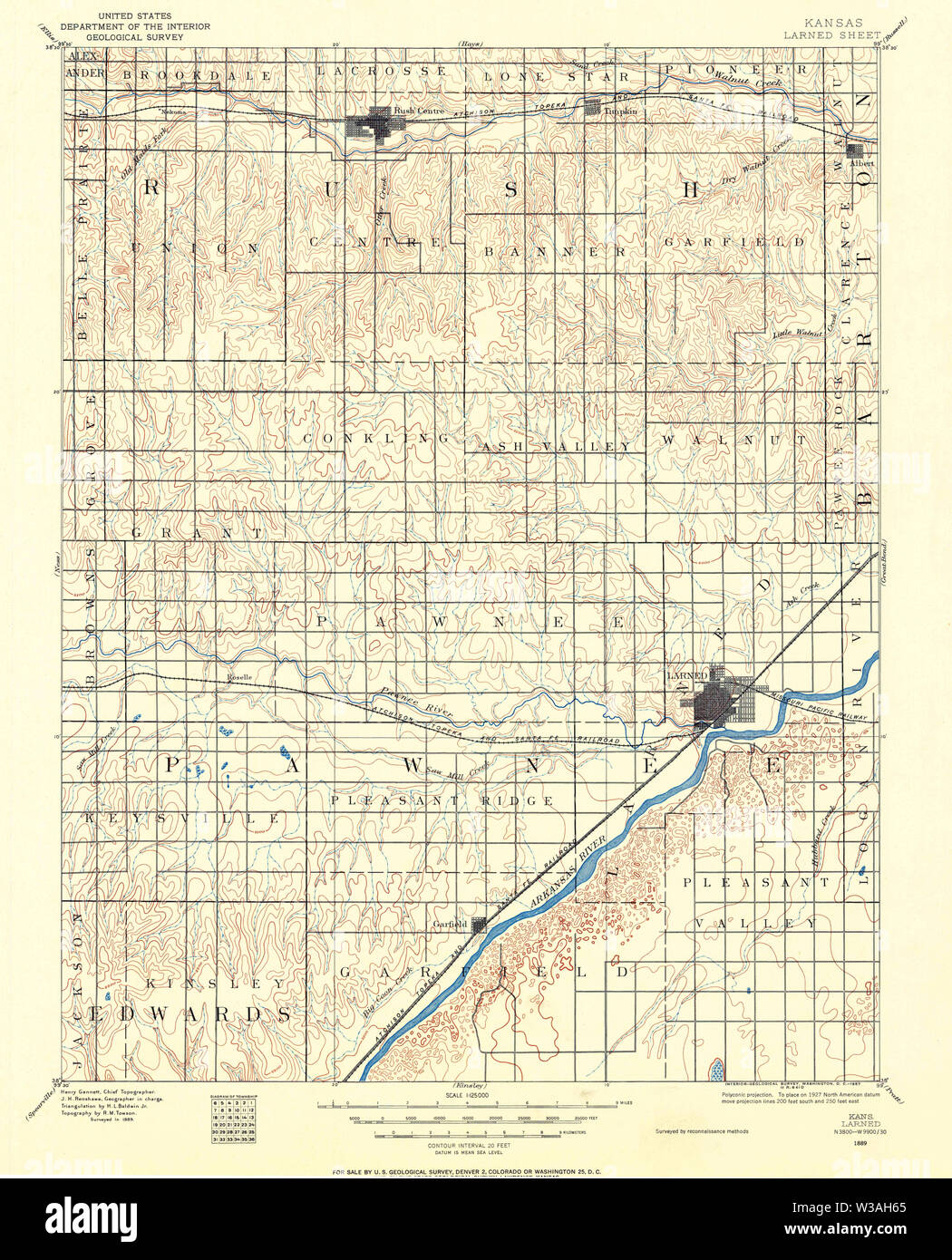 Map of larned hi-res stock photography and images - Alamy