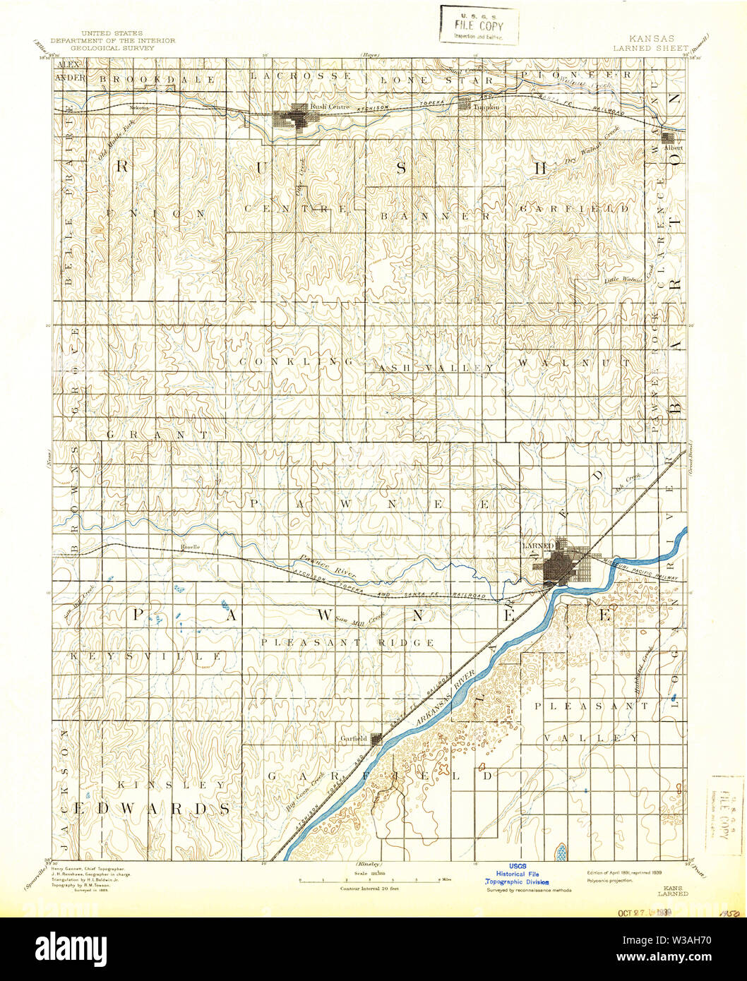 Map of larned hi-res stock photography and images - Alamy