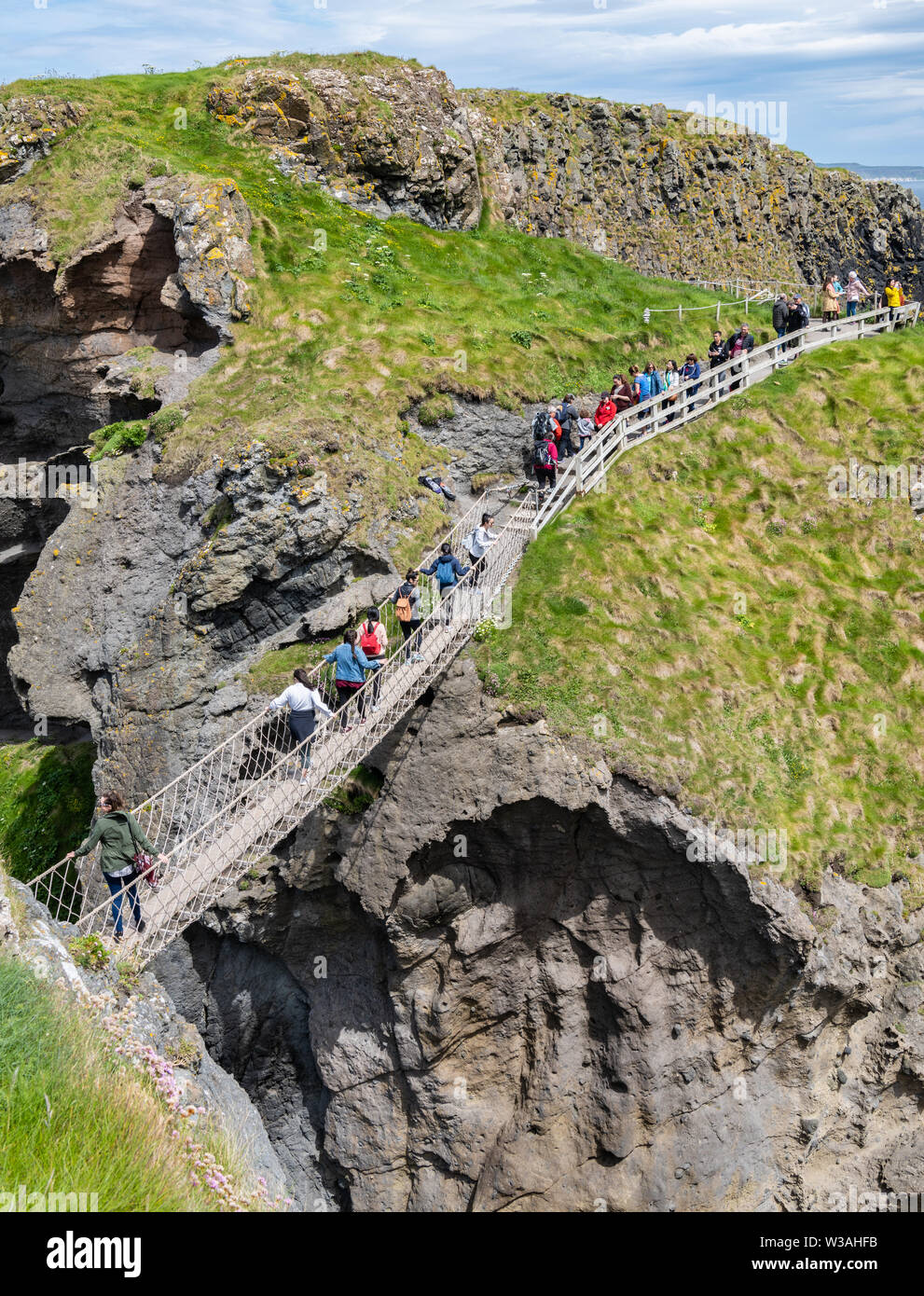 Carrick-a-Rede Rope Bridge, Antrim, Northern Ireland Stock Photo - Alamy