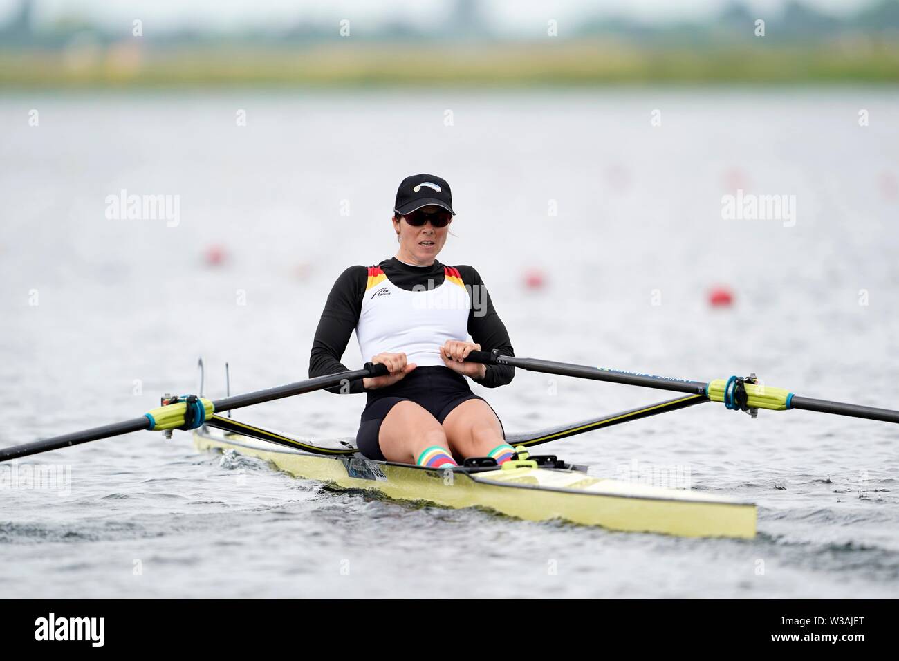 Marie-Louise Draeger GER during World Cup III rowing on July 12 2019 in ...