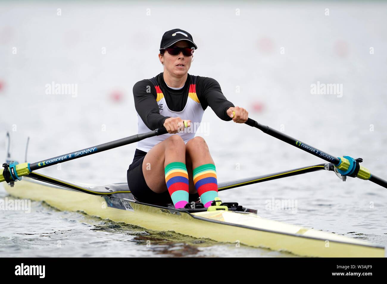 Marie-Louise Draeger GER during World Cup III rowing on July 12 2019 in ...