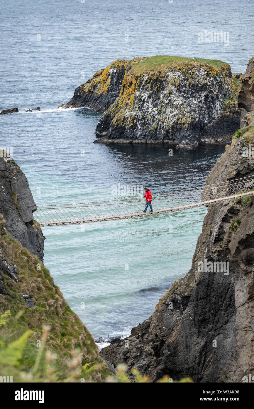 Carrick rede rope bridge co hi-res stock photography and images - Alamy